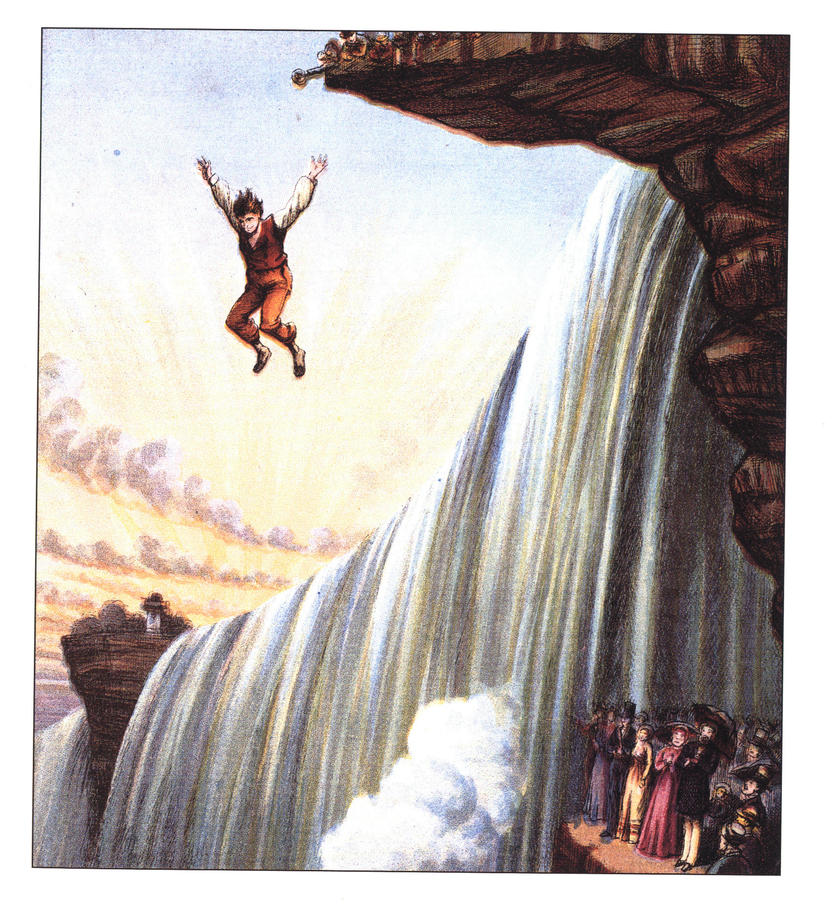 1829: Sam Patch, America's first daredevil, meets a sad, violent end in ...