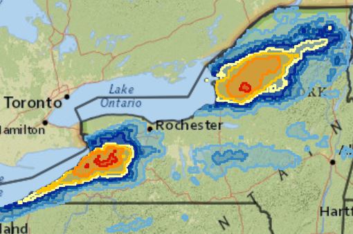 Almost 2 feet of snow fell in Upstate NY in lake effect storm ...
