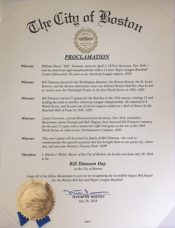 Syracuse native is honored in Boston with 'Bill Dinneen Day' | syracuse.com